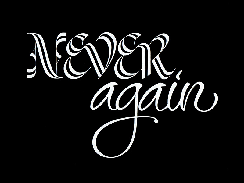 never again by Karina Krivenko on Dribbble