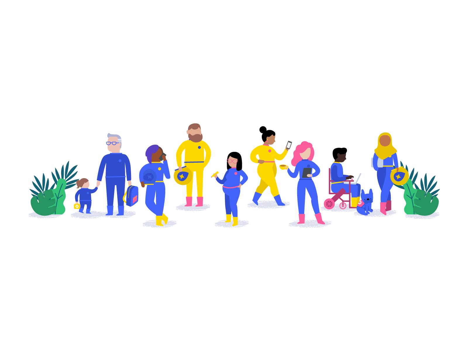 Illustrations for Mapbox's diversity and inclusion page by Angel ...