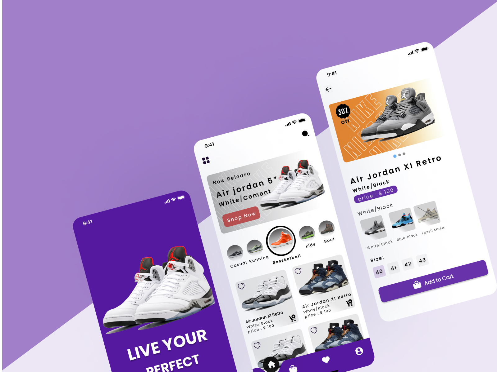 UI/UX for a shoe store: by bahaa hassan on Dribbble