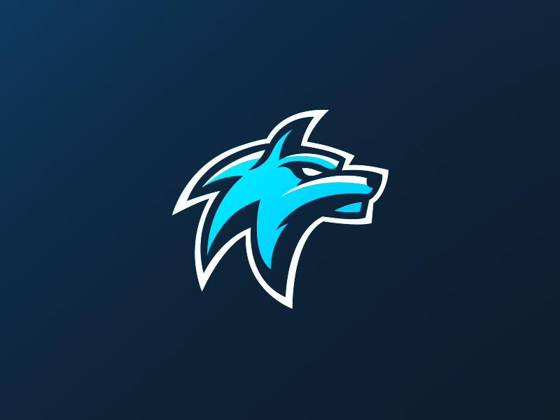 Blue Wolf esports gaming by Serbaneka Branding Studio on Dribbble
