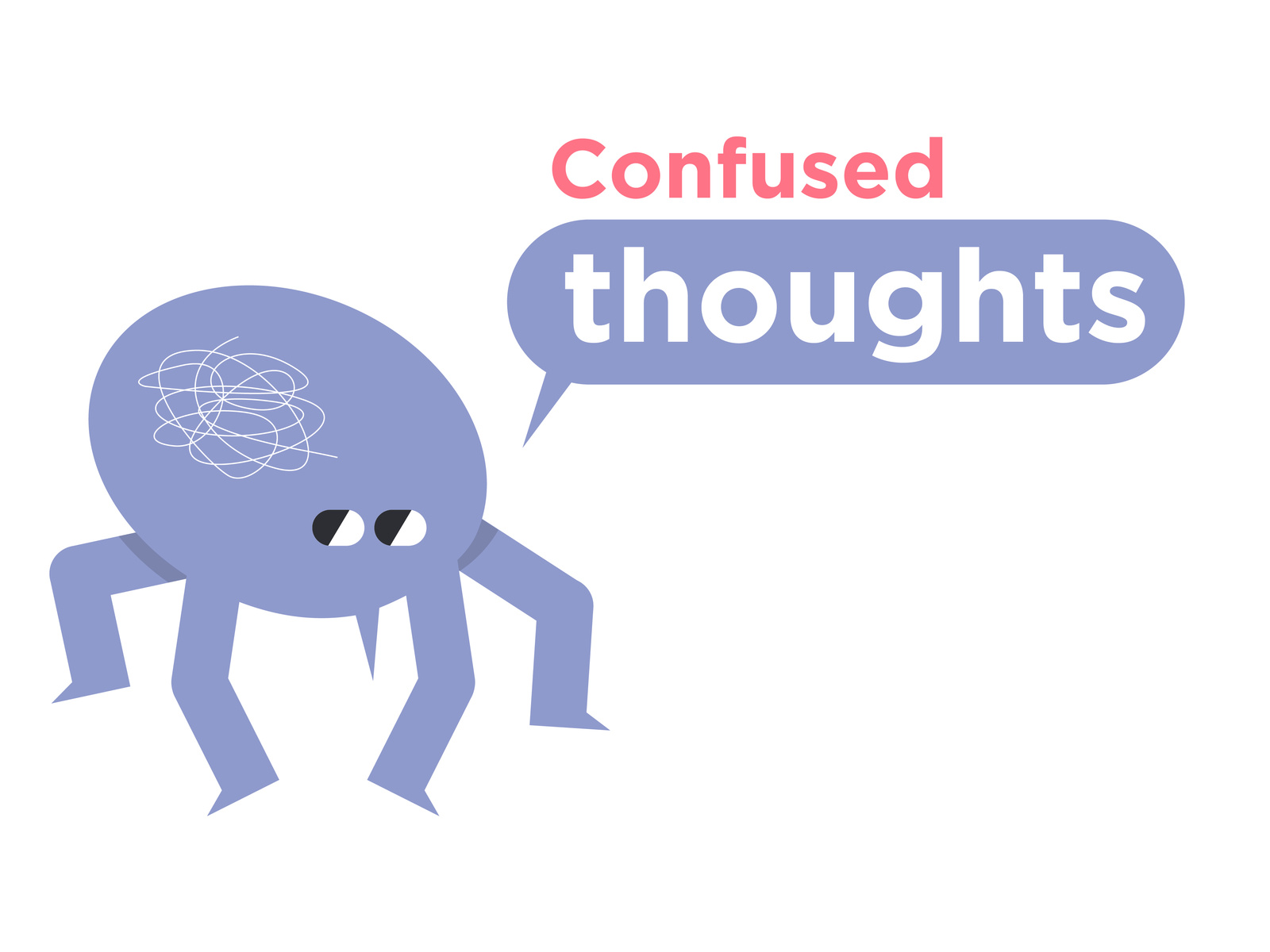 Confused thoughts by Sai Bala on Dribbble