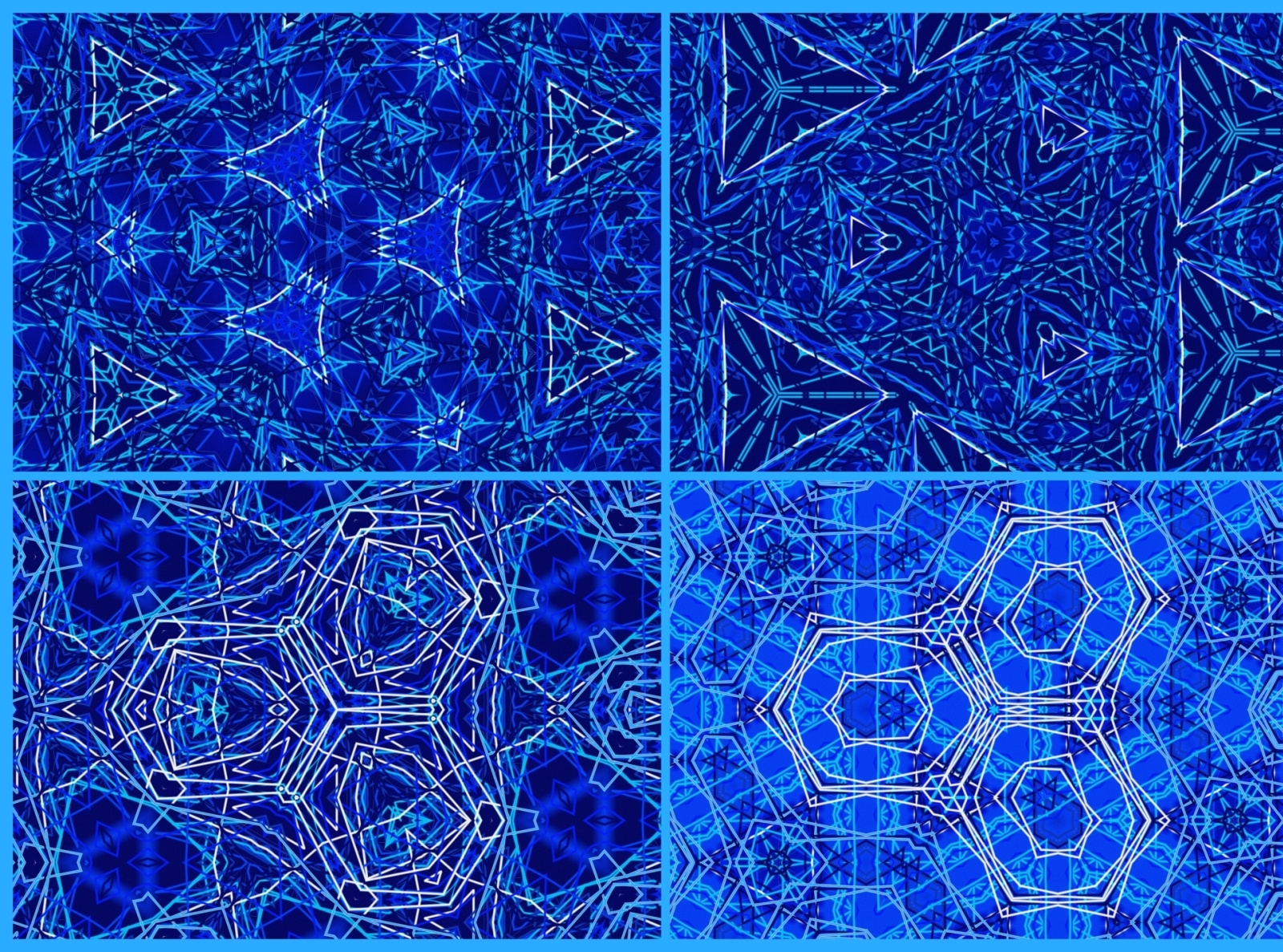 Blue microscopic geometry big canvas by KaiGraphicWorks on Dribbble