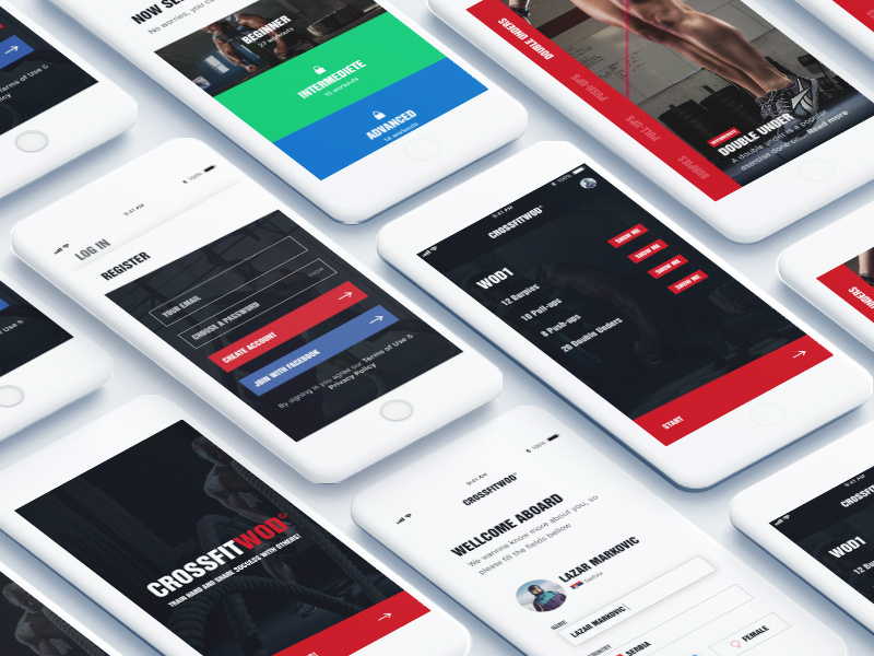 CrossFit App Concept by Lazar Markovic on Dribbble