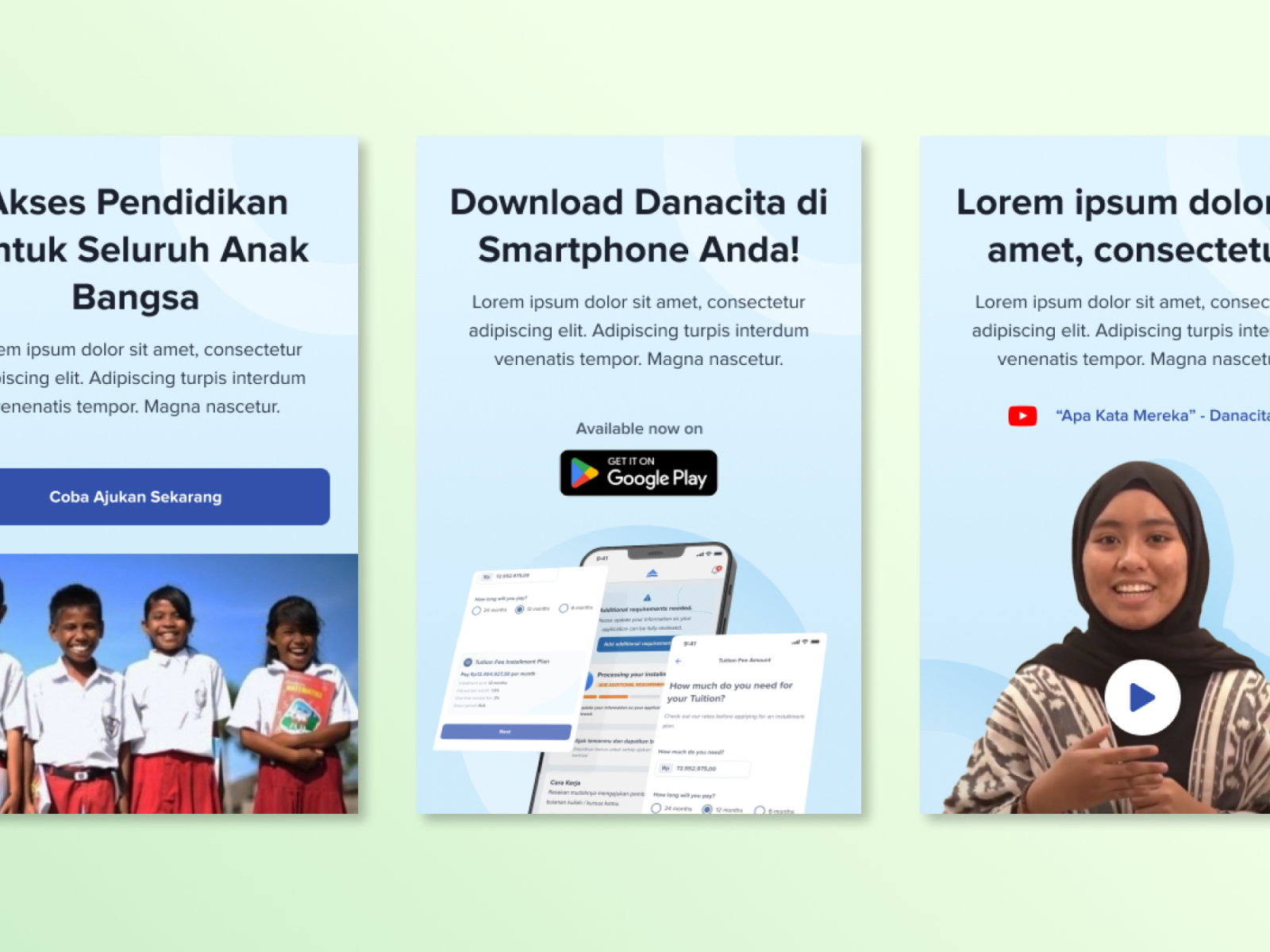 Danacita - Banner Design Mobile by Vanessa William on Dribbble
