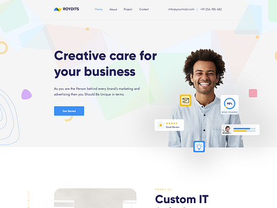Landing page design concept by Rana Roy for Ecology Theme on Dribbble