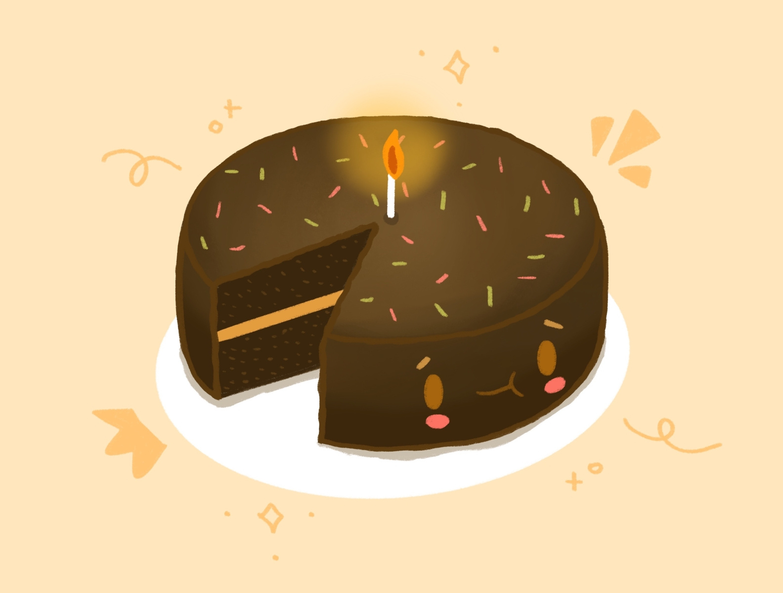 Birthday Cake by Kathrynne Cuizon on Dribbble