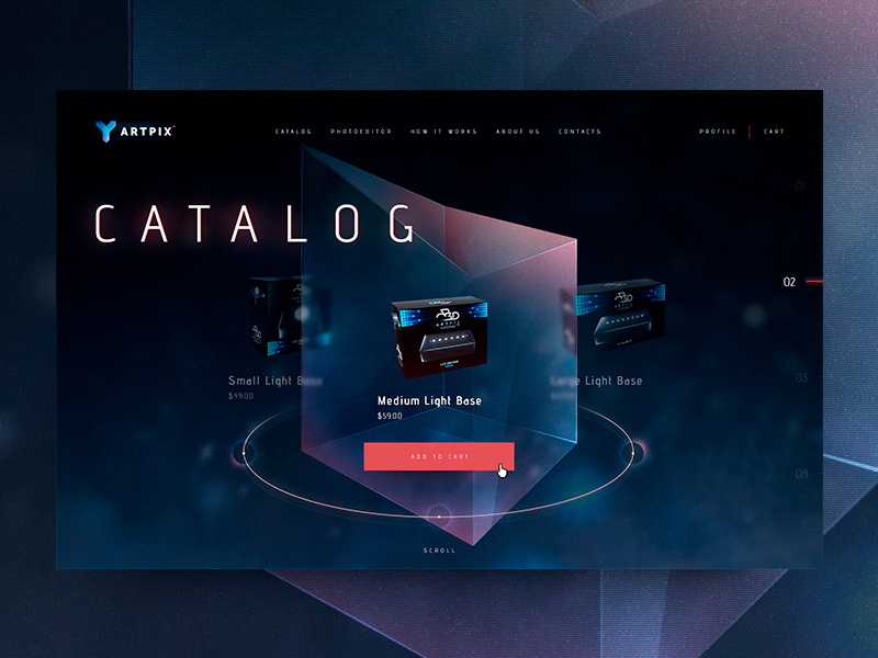 Artpix Catalog Screen by Serhii Semernyov on Dribbble