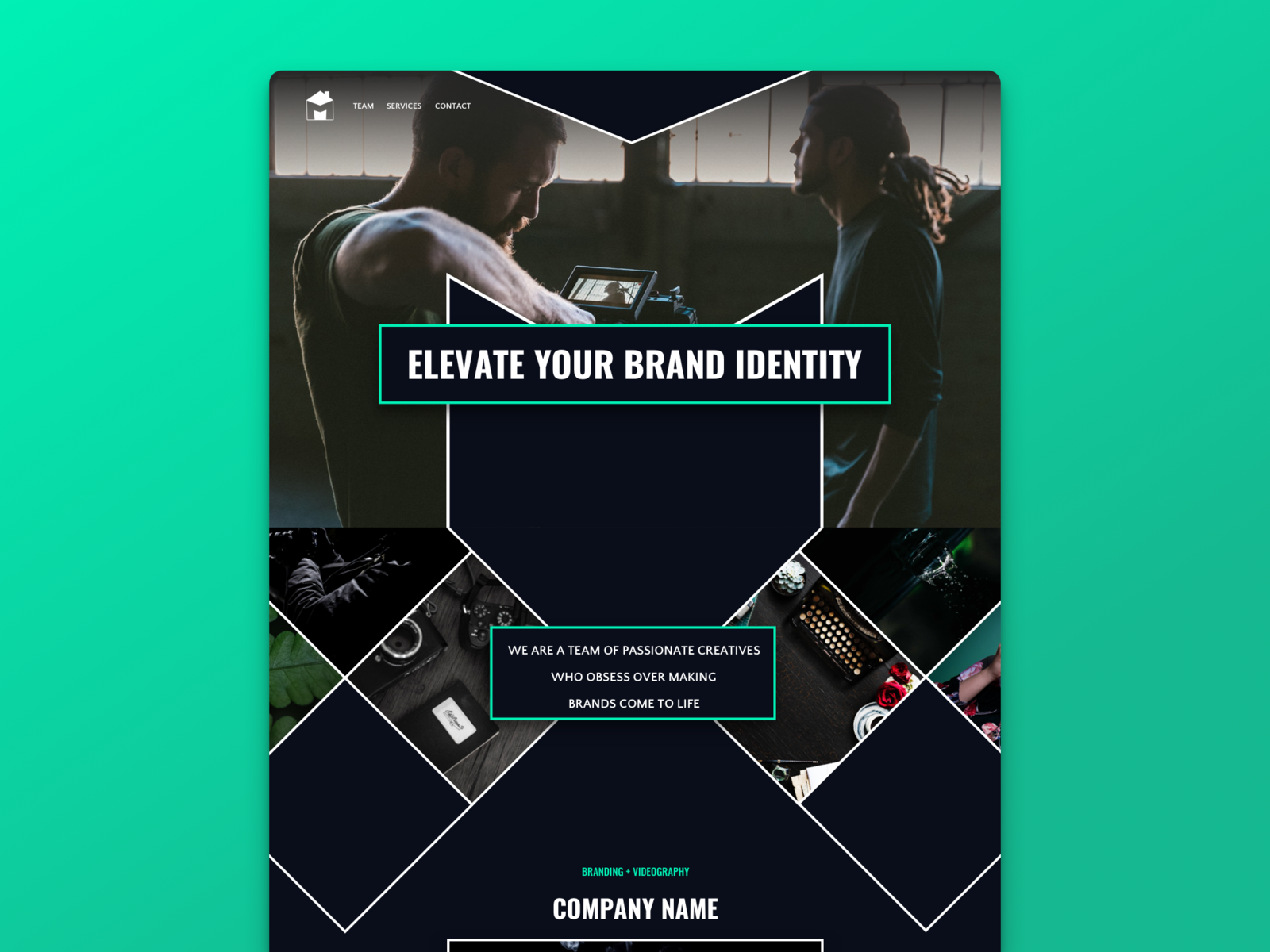 Videography Website by Michael Riddering on Dribbble