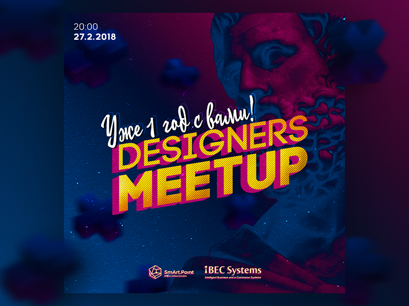 Designers Meet Up Poster by tima on Dribbble