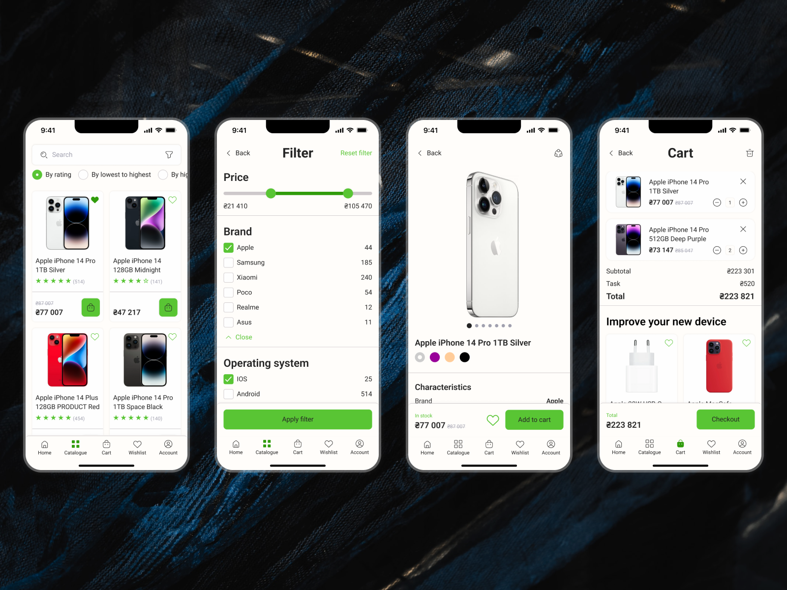 Electronics store app concept by Dmytro Kalyta on Dribbble