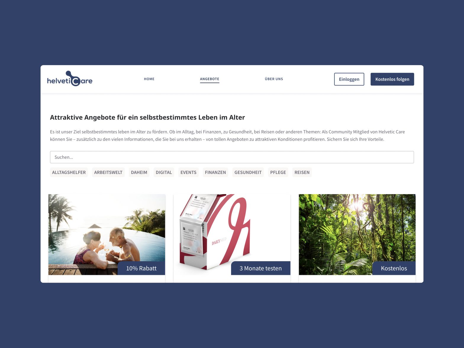 Helveticcare - UX/UI Design - Web Development by kadasolutions on Dribbble