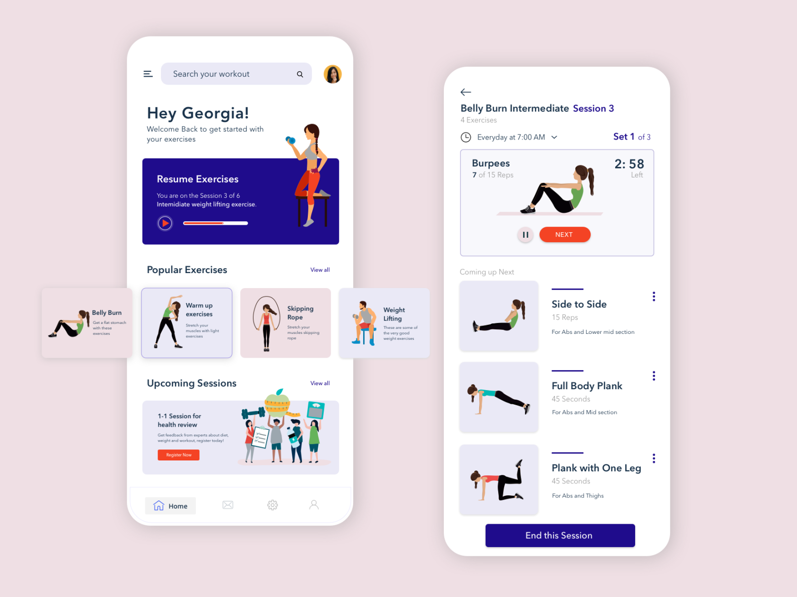 Fitness & Daily Workout by Shriya Shekhar on Dribbble