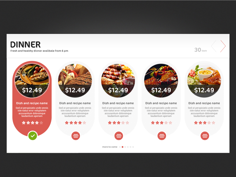 Dinner Menu by ziropixel on Dribbble