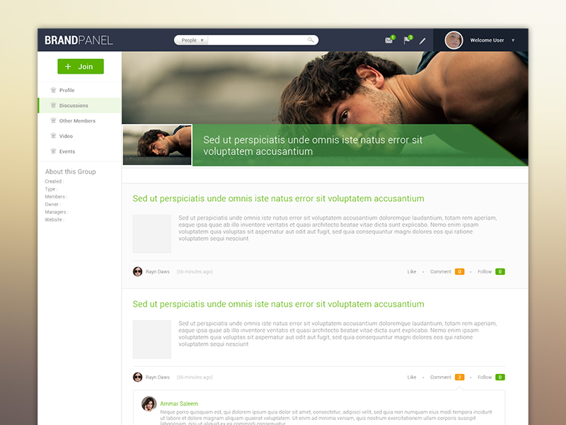 Brand Panel by ziropixel on Dribbble