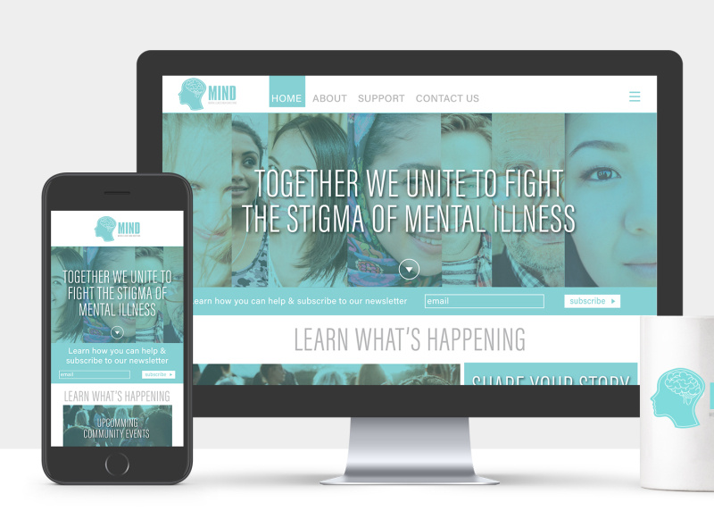 MIND website layouts by Erin Feldman Designs on Dribbble