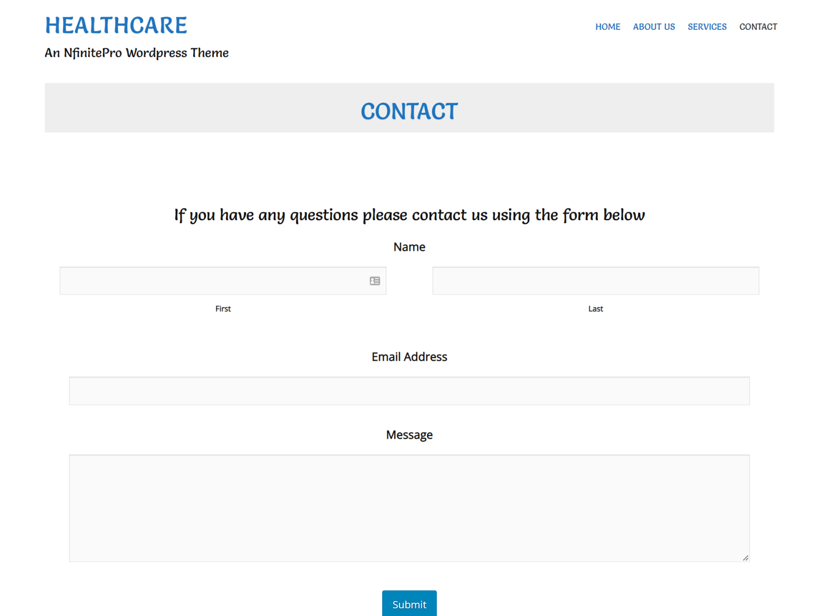 Home Healthcare | Contact Page | Nfinite WordPress Theme by SitesByYogi ...