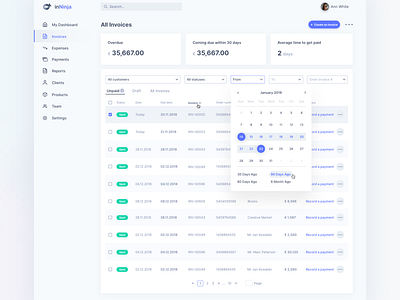 New Invoice InNinja by Bożena Dowgan on Dribbble