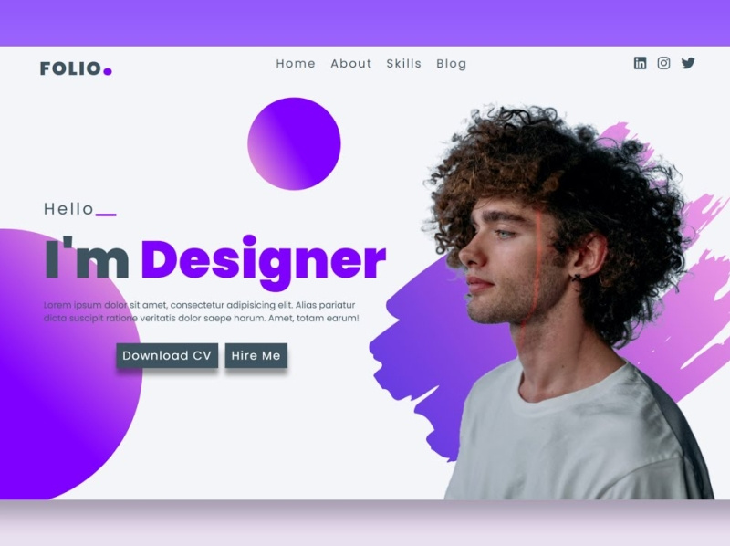Folio.com create your portfolio by Mahar Hamza on Dribbble