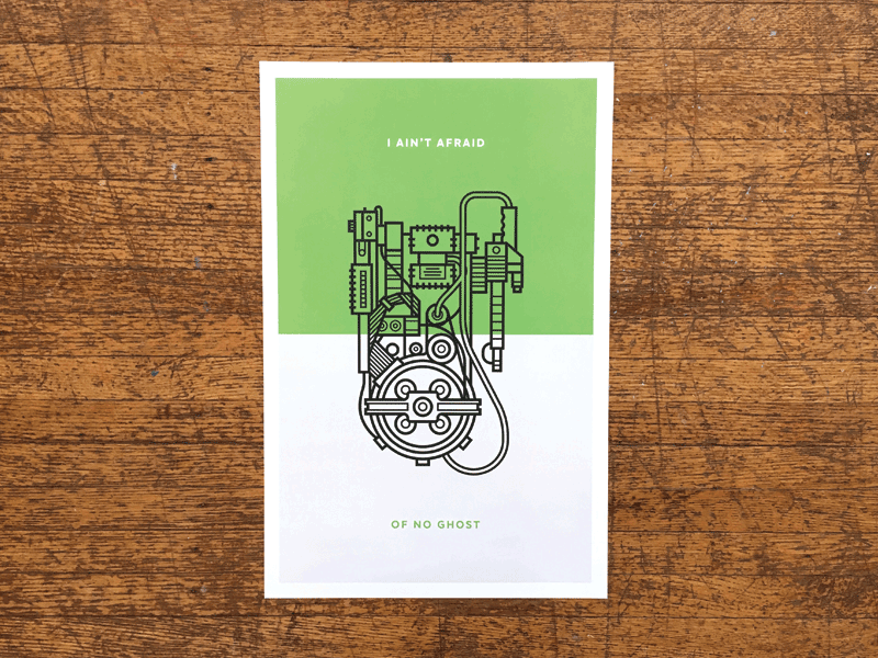 Proton Pack poster by Jeremy Booth on Dribbble