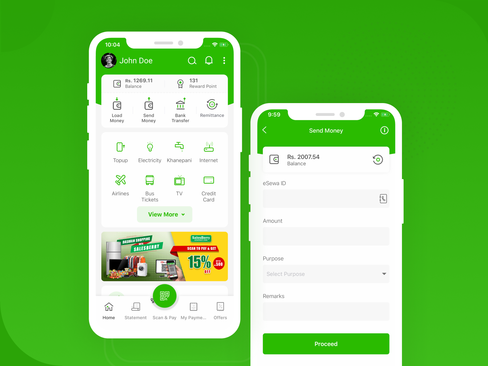 eSewa - Mobile Wallet (Nepal) UI Design by Rajan Maharjan on Dribbble