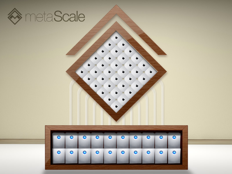 MetaScale Mac Mini Farm by Kyle Ledbetter on Dribbble