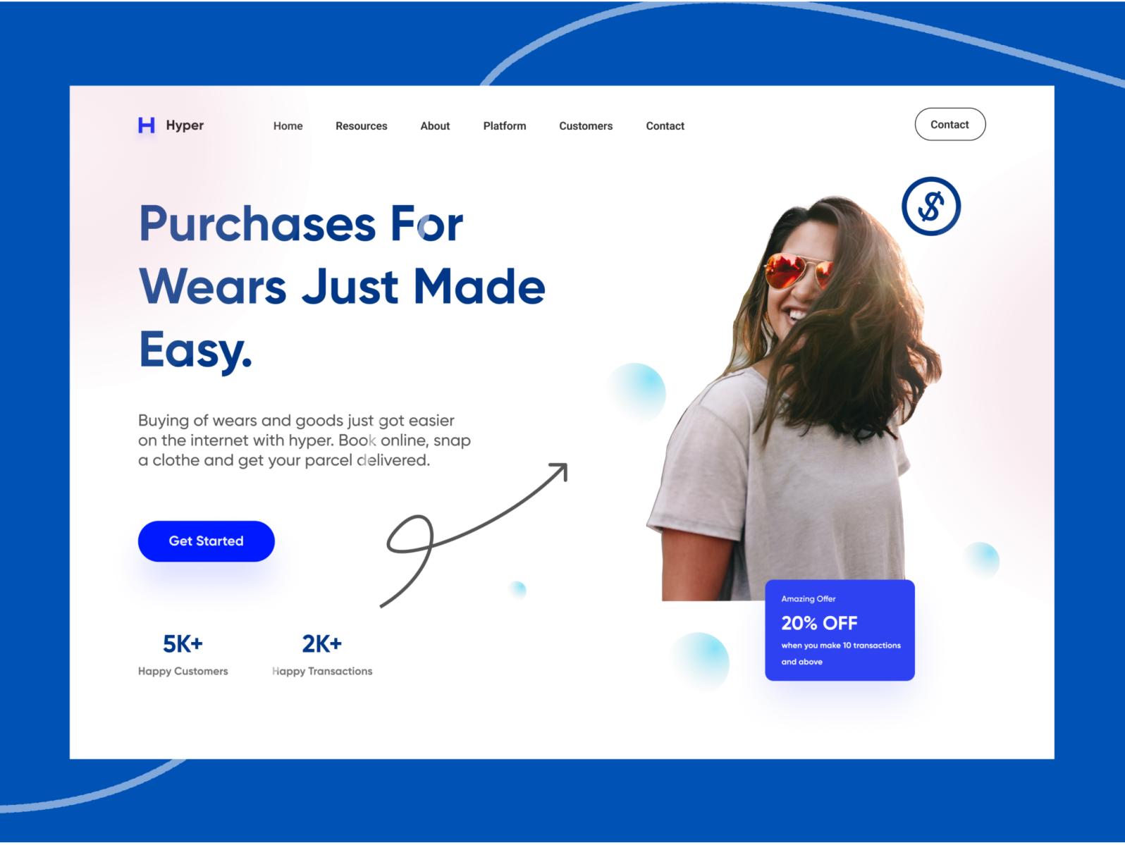 E-Commerce Landing Page by Daniel Oguntoye on Dribbble