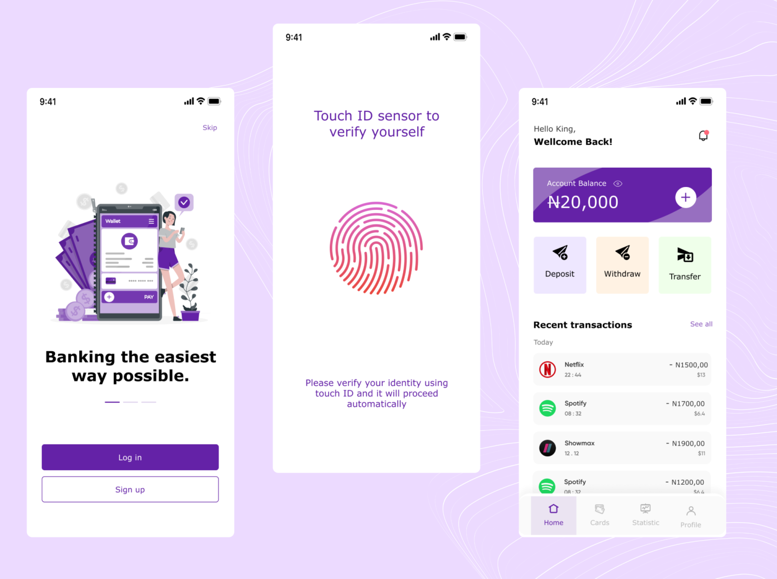Fintech Application by Daniel Oguntoye on Dribbble