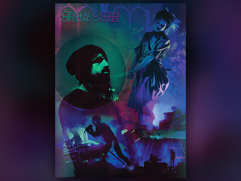 Crystal Castles Poster by Adrain Wolfe on Dribbble