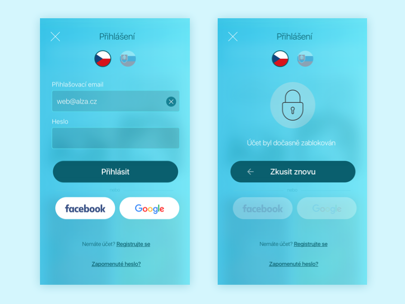 Modal Login Screen With Lock by Ladislav Kubeš on Dribbble