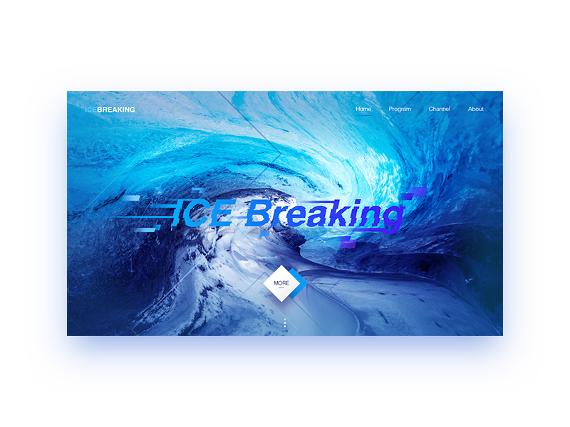 Day.16 Ice Breaking by Edward Zheng on Dribbble