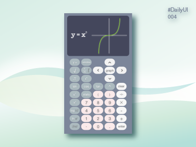Graphing Calculator by Isabelle Fisk on Dribbble
