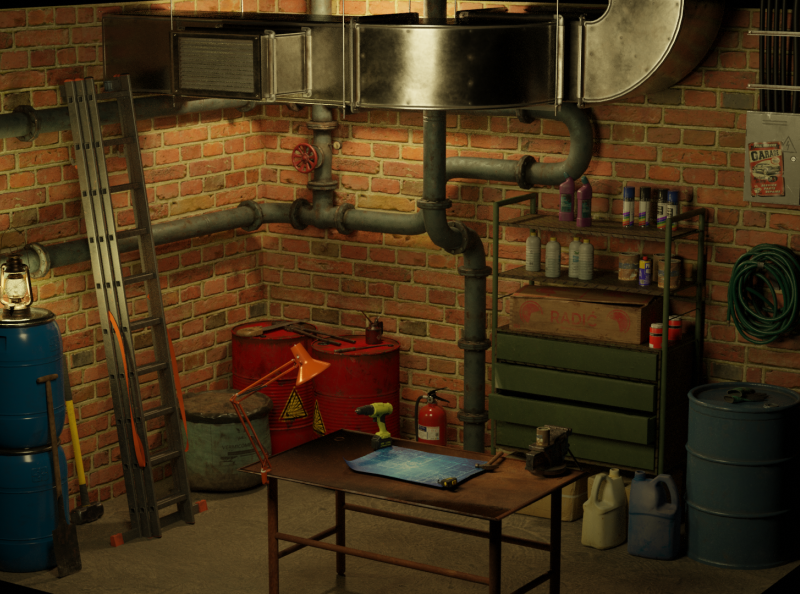 EngineScene by Anton Aleksandrov on Dribbble