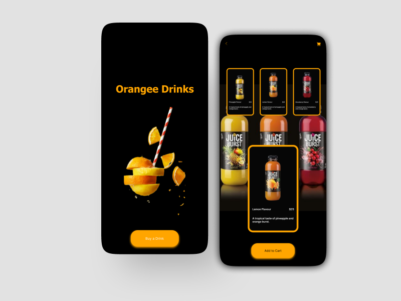 FRUITS DRINKS MOBILE APP by Timileyin Adeyefa on Dribbble