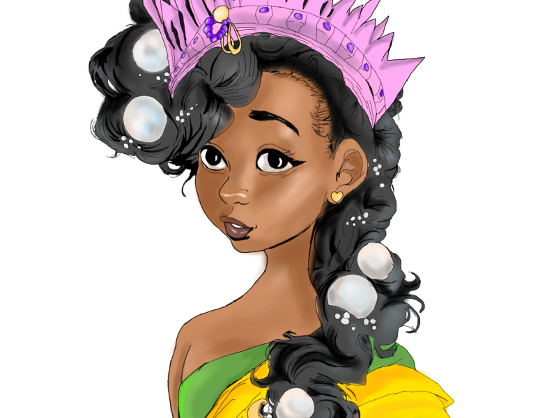 African Princess Drawing
