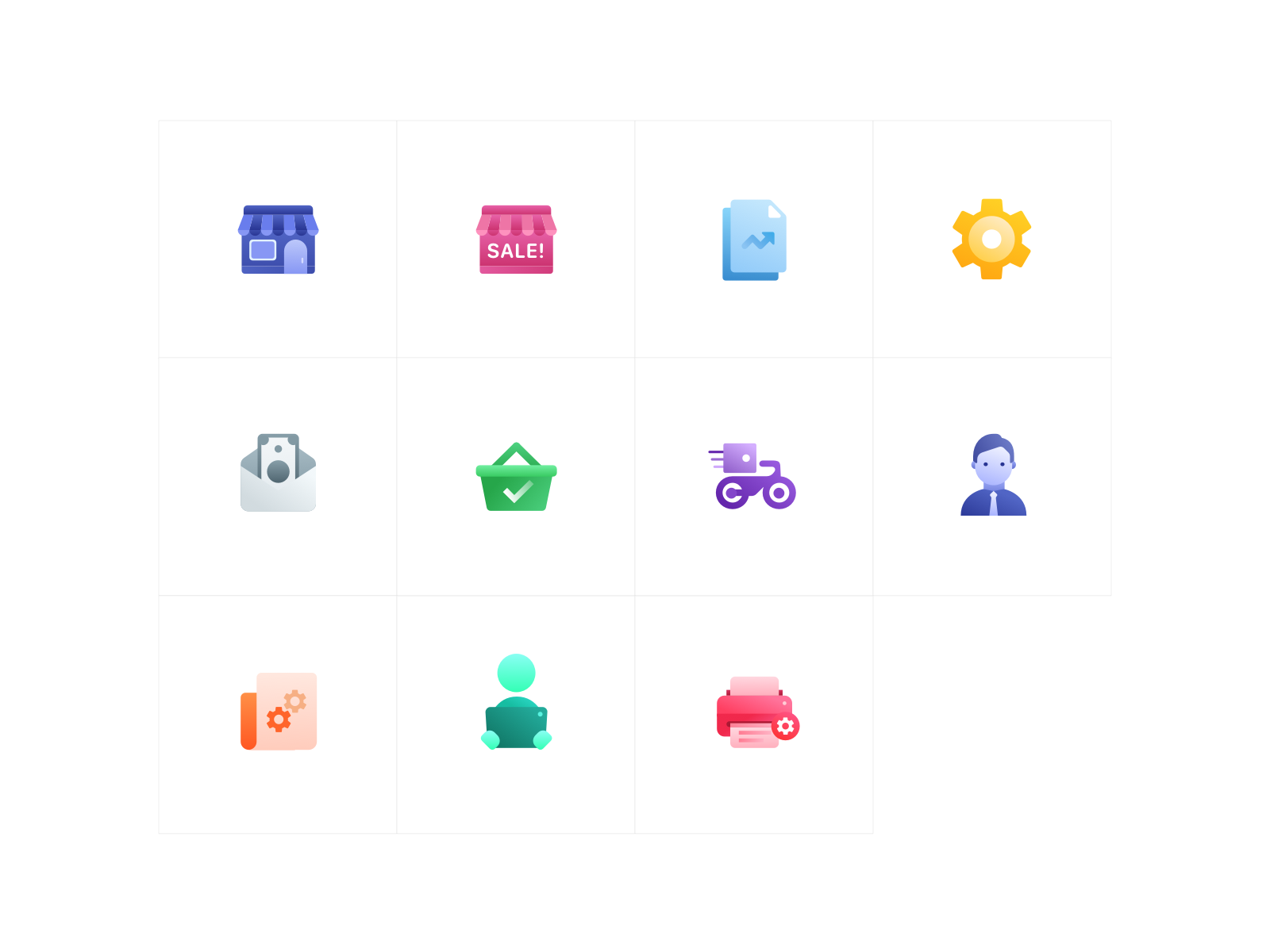 Icon Set - Colorful by Sajjad on Dribbble