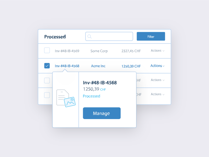 Invoice processing app by Driss Chelouati on Dribbble