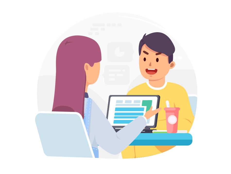 illustration_interview by Mingyang Cao on Dribbble