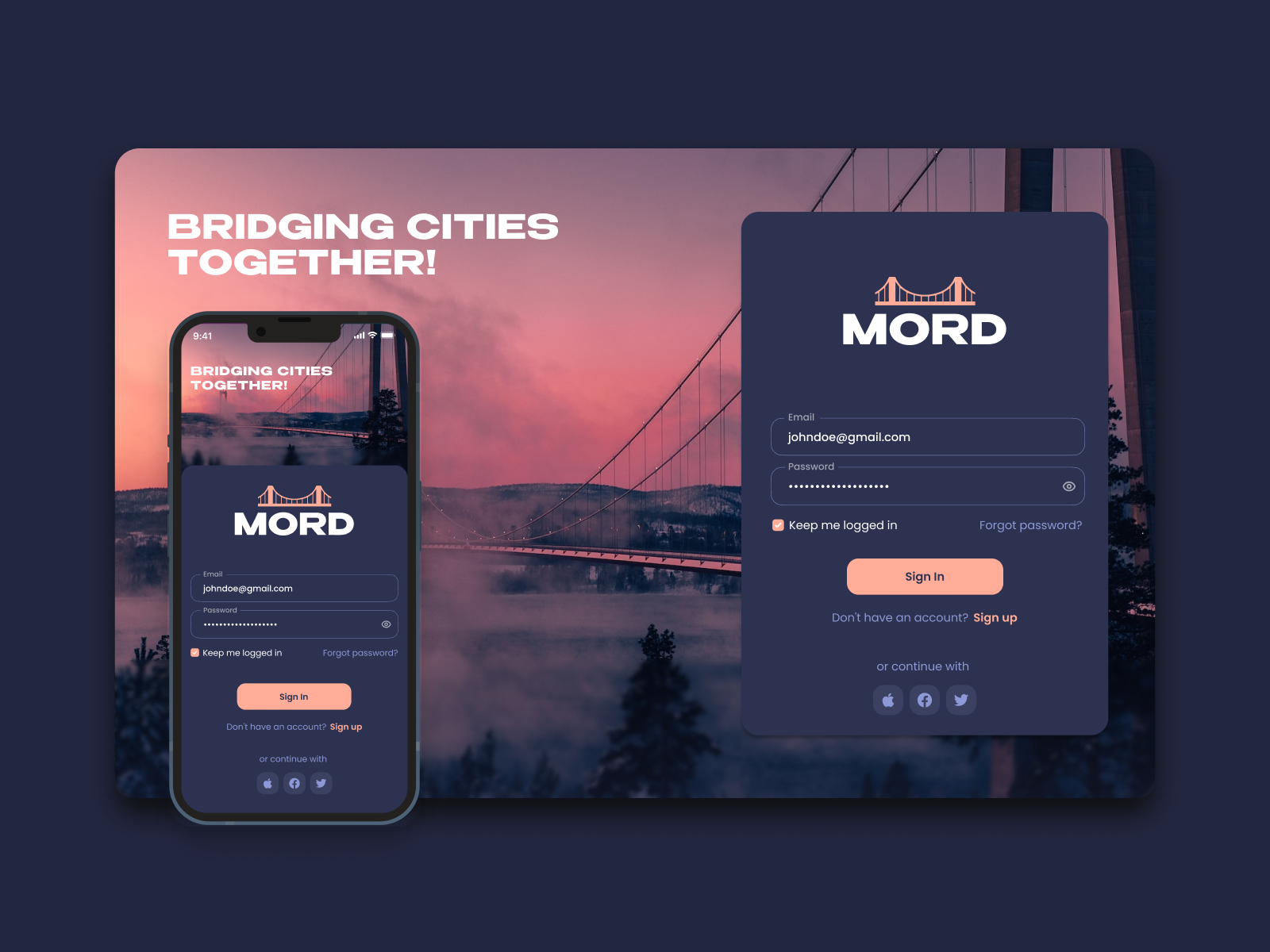 A Simple Login UI Design by Kavinda Liyanage on Dribbble