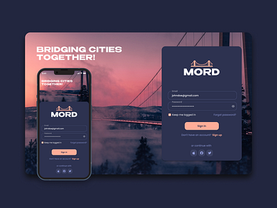 A Simple Login UI Design by Kavinda Liyanage on Dribbble