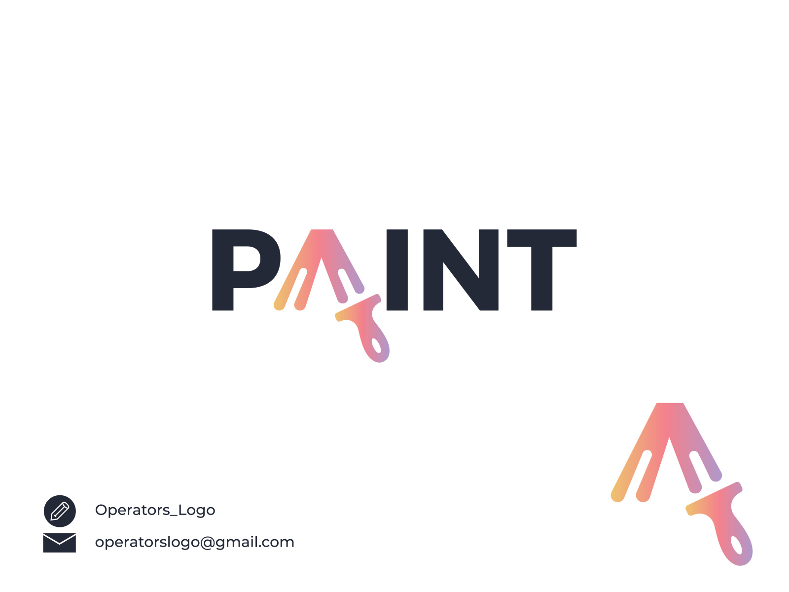 Paint logo | logo | logos | logo trends by Operators Logo on Dribbble