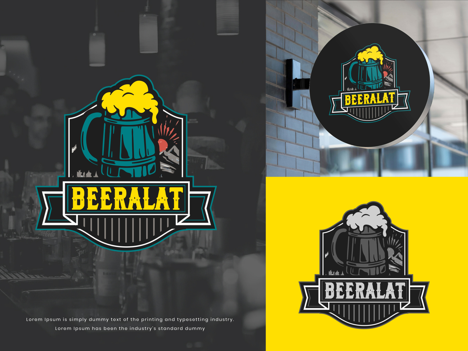 BEERALAT Vintage Logo by Kashaf Mansoor on Dribbble