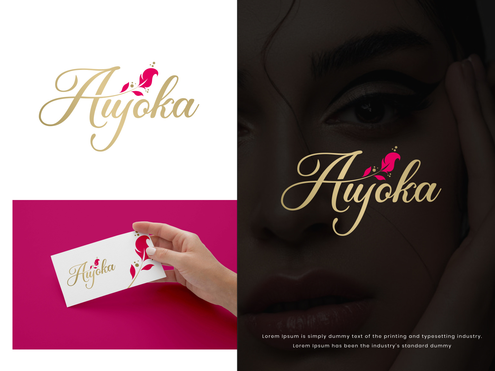 Aiyoka Cursive Logo by Kashaf Mansoor on Dribbble