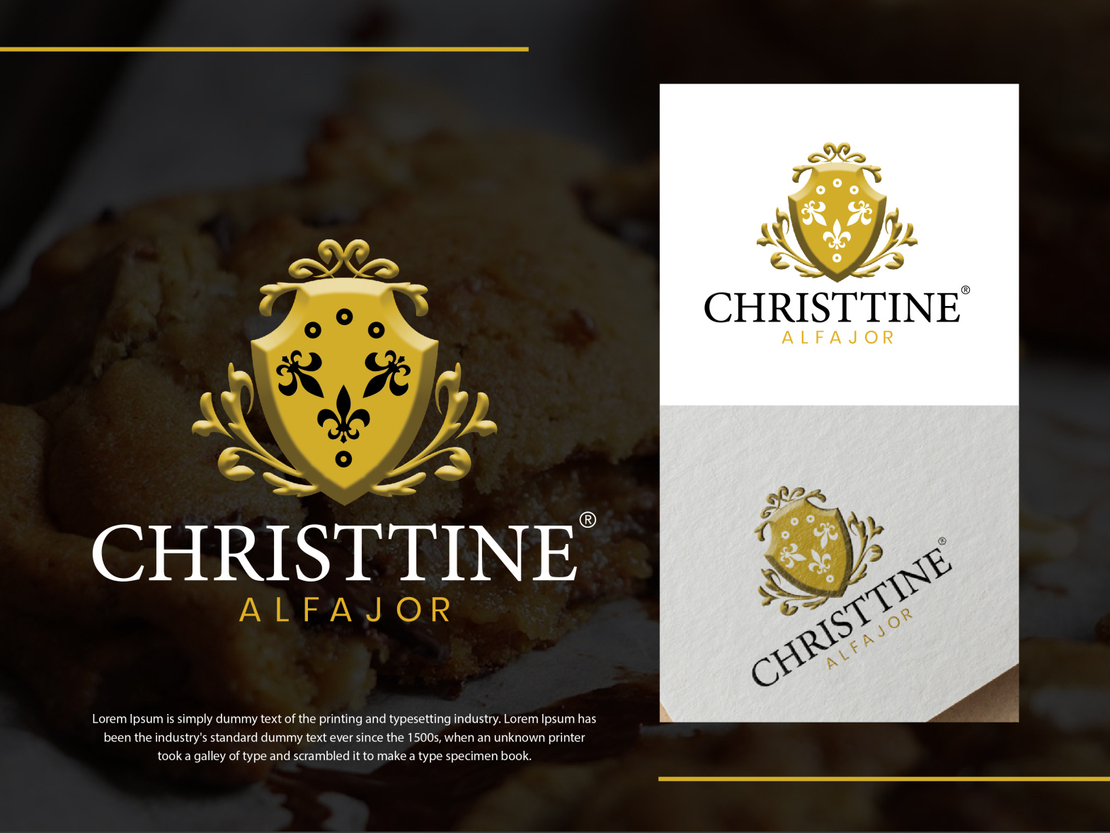 Christtine Alfajor Cookies Logo by Kashaf Mansoor on Dribbble