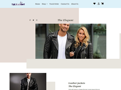 Clothing store Web Header by Hamza Munir on Dribbble