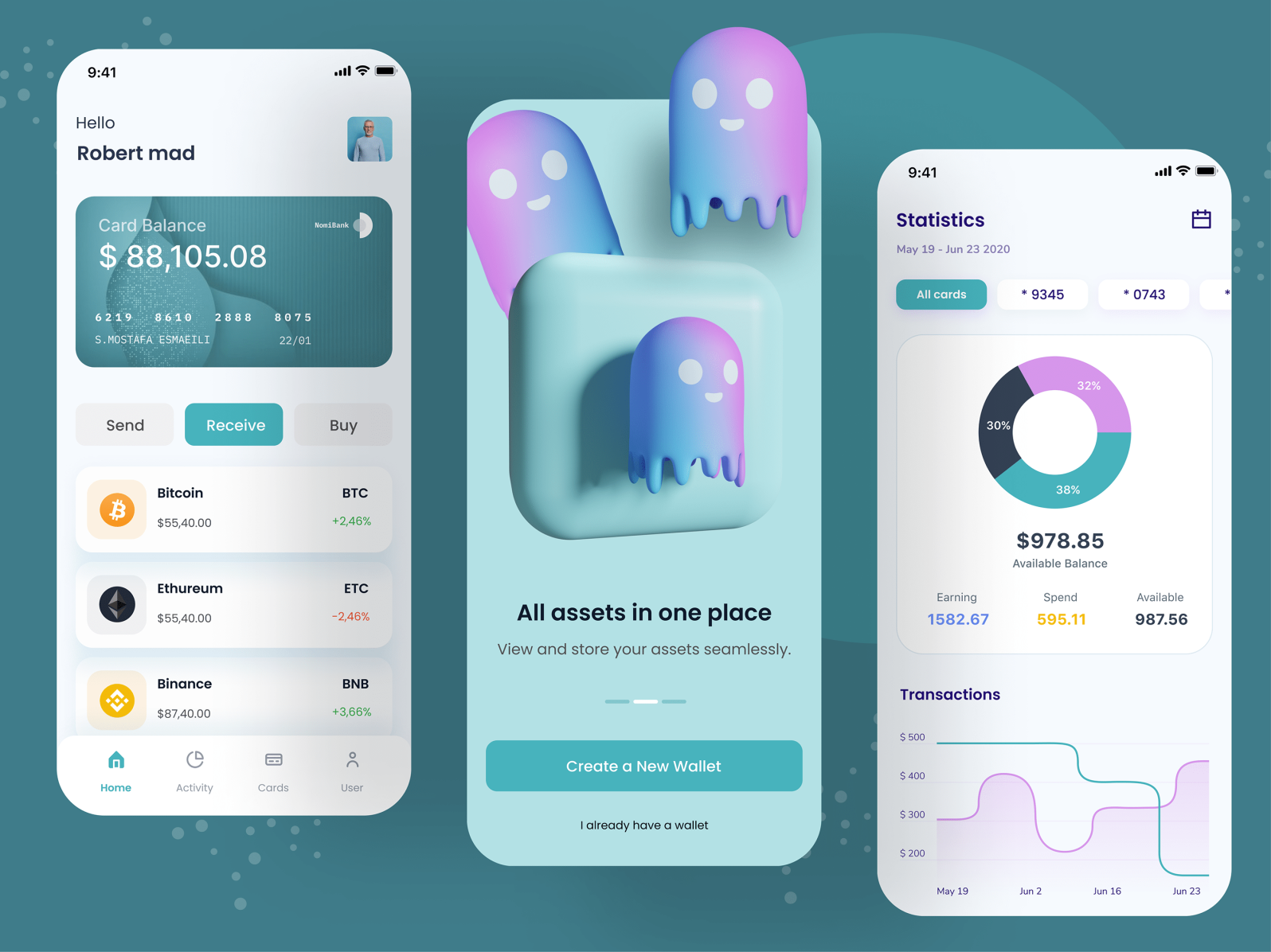 Card Balance Screen by High4Tech on Dribbble