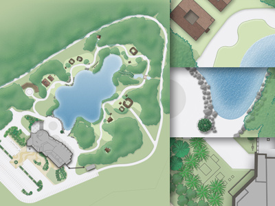 hi-detailed map by Hao Huang on Dribbble