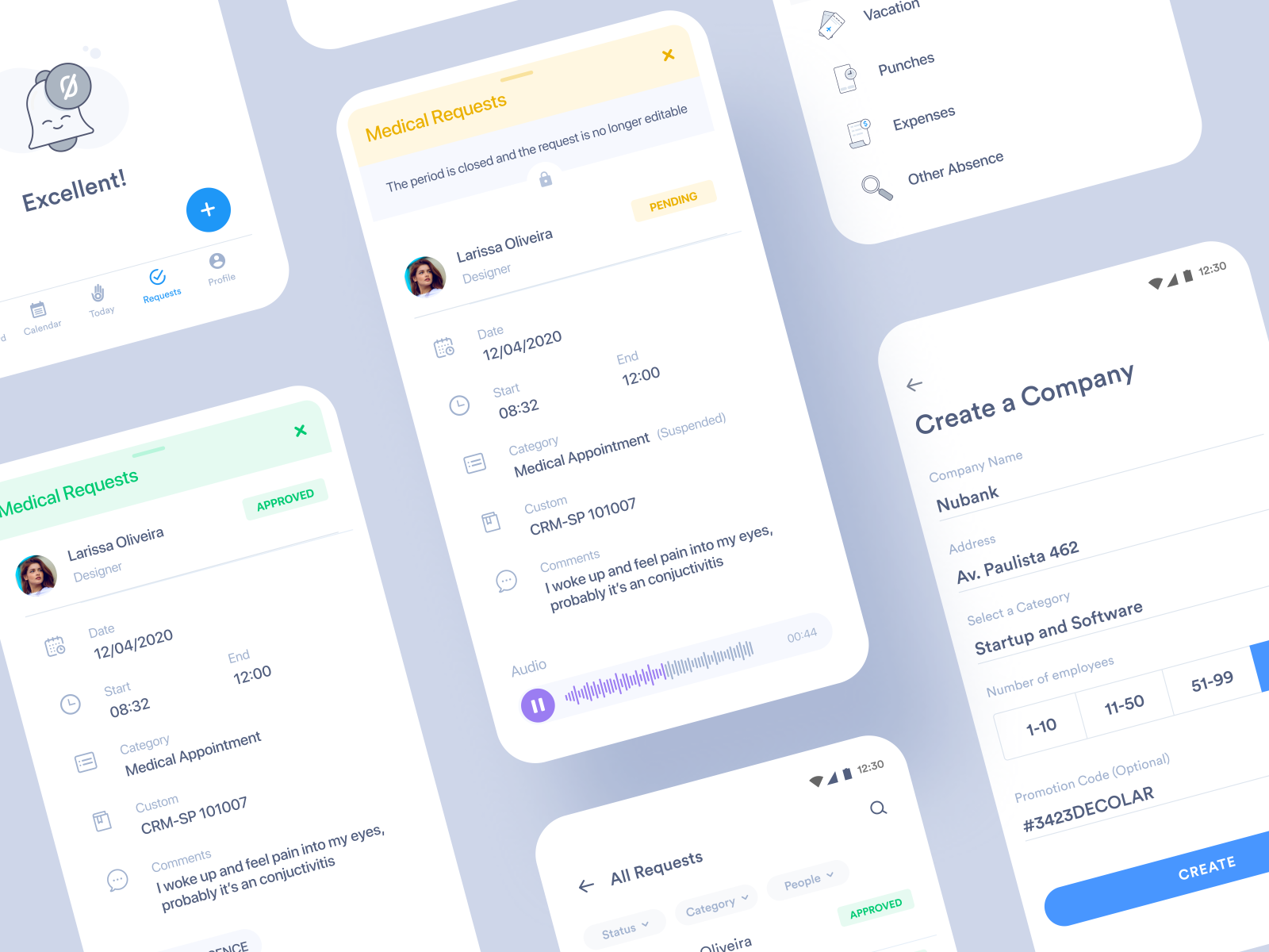 Request System Mobile by Bruno Delorence® on Dribbble