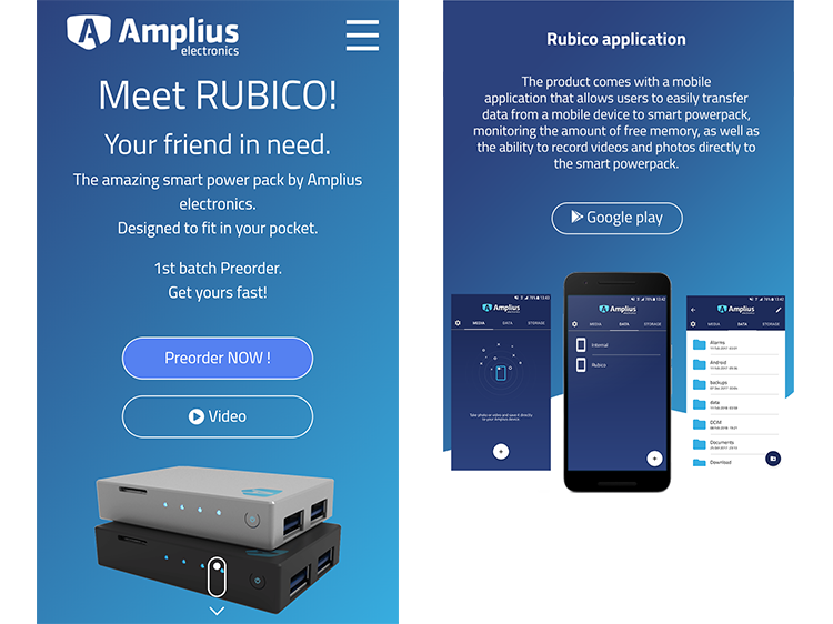 Amplius electronics by Marin on Dribbble