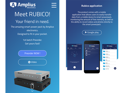Amplius electronics by Marin on Dribbble