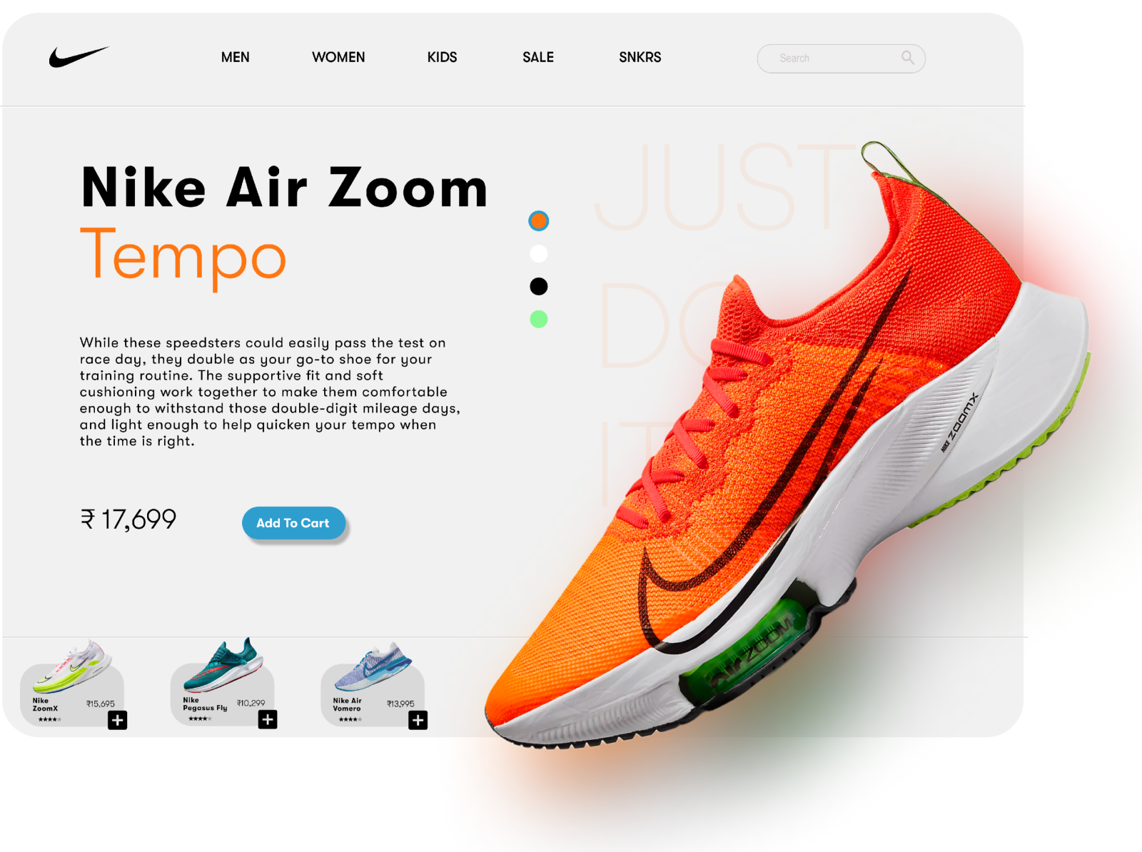 Nike Landing Page by Ahmad Rameez on Dribbble